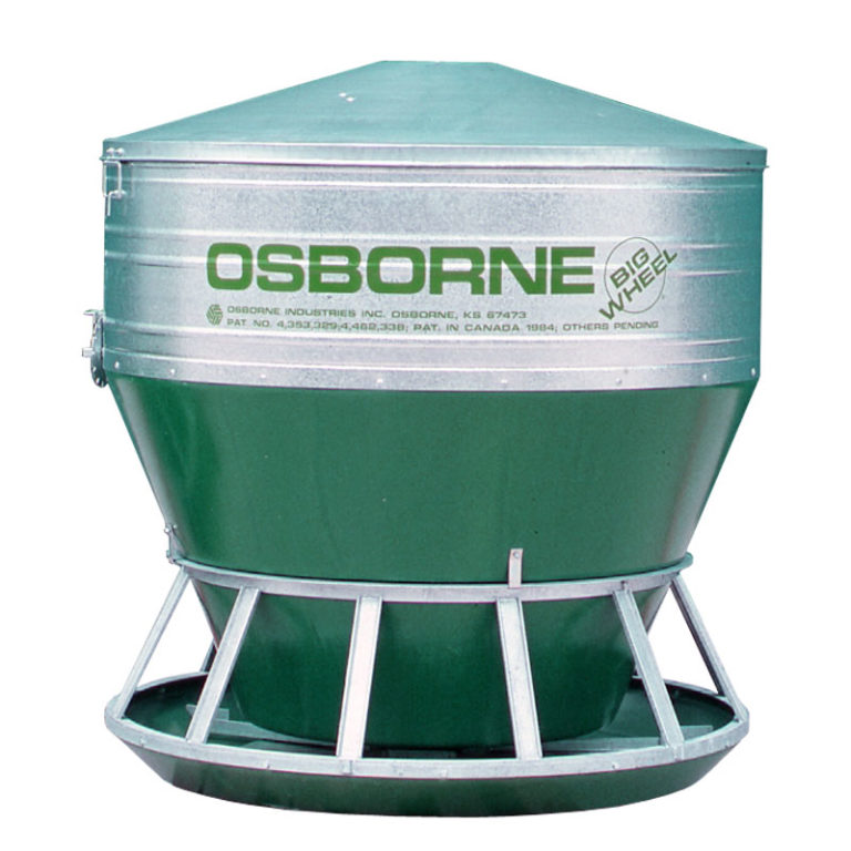 Bulk Finish Feeder with Hopper Lid, RO45 | Osborne Livestock Equipment